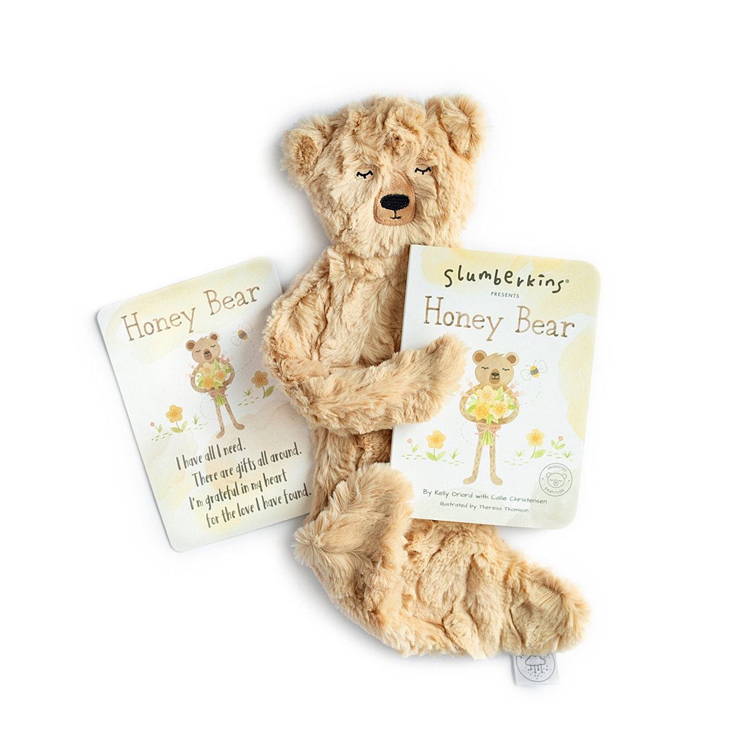 Honey Bear Plush & Children's Book on Gratitude | Slumberkins