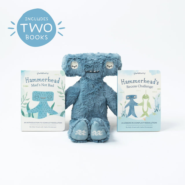 Hammerhead Shark Stuffed Animal & Conflict Resolution Books Set ...