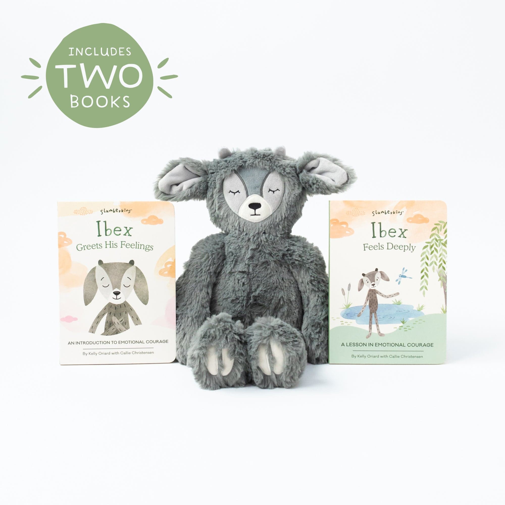 Ibex Stuffed Animal & Kids Books About Courage | Slumberkins